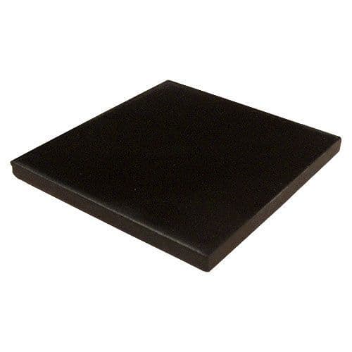 4 inch 102mm square Basalt Black glazed tile