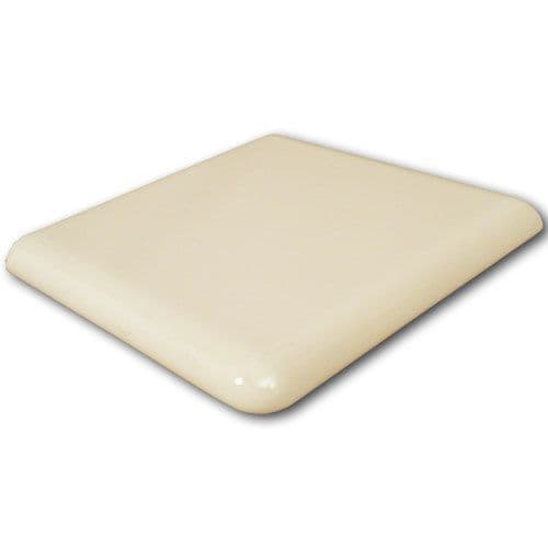 4 inch 102mm square Ivory corner tile REX